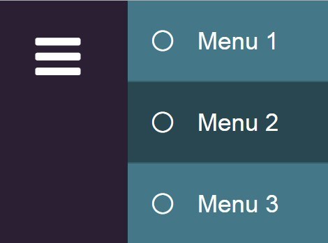 ⭐ Menú deslizante mínimo con transiciones de JavaScript y CSS3 TodoCodigo.net