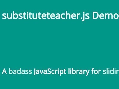 ⭐ Biblioteca de JavaScript puro para rotar a través de oraciones-sustituteteacher. js TodoCodigo.net