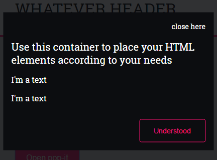 ⭐ Modern modal popup plugin con vanilla JavaScript-pop-it. js TodoCodigo.net