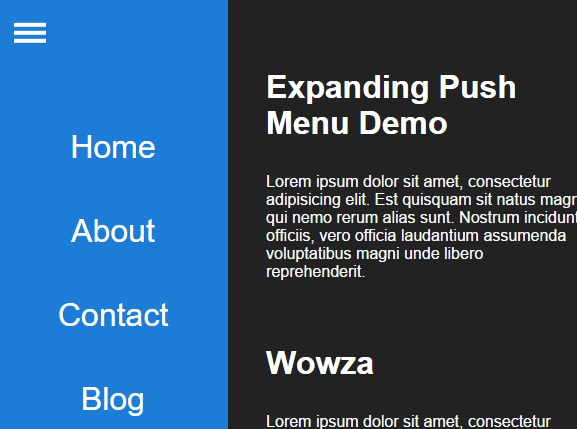 ⭐ Expandir el menú push con CSS puro TodoCodigo.net