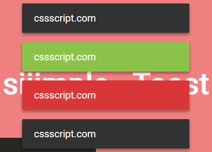 ⭐ Animados mensajes Toast en cola en Pure JavaScript-siiimple-Toast ...
