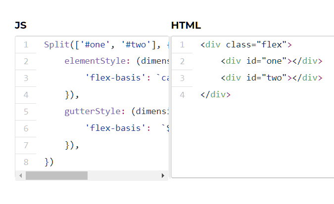  Vista Dividida Moderna En JavaScript Split Js TodoCodigo