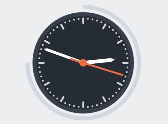 ⭐ Creación de un reloj plano con transiciones y transformaciones CSS3 TodoCodigo.net