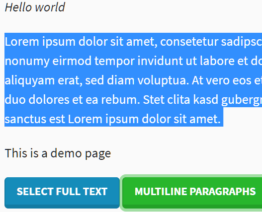 ⭐ Biblioteca JavaScript de selección de texto ligero-texto-seleccione TodoCodigo.net