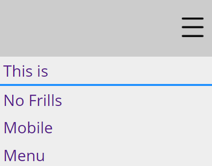 ⭐ Menú de navegación adaptable de JavaScript puro-Nofrills-Mobile-menu TodoCodigo.net