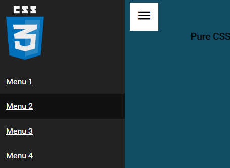 ⭐ Menú de cajón deslizante en CSS puro TodoCodigo.net